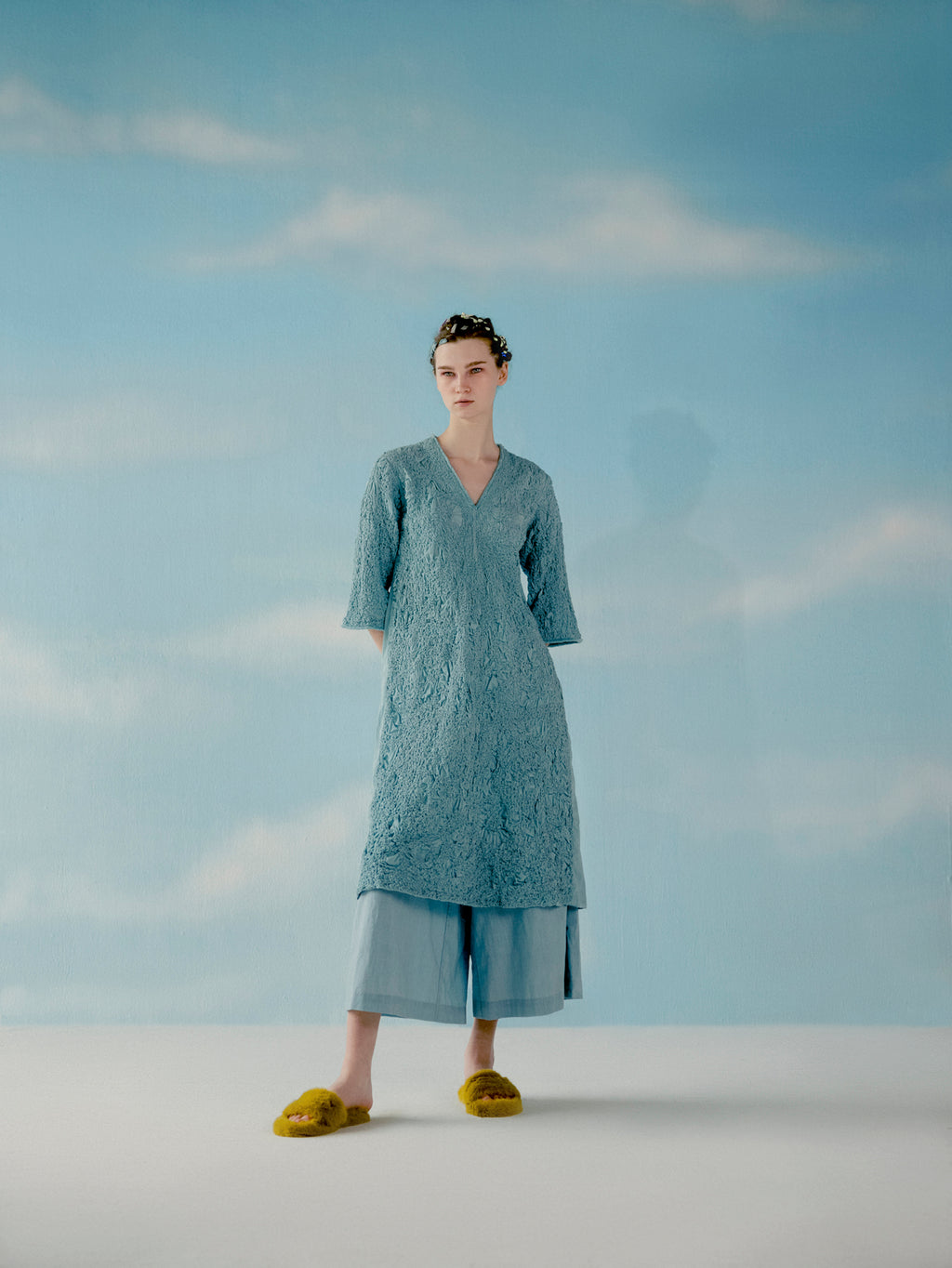 Cloudburst Blue Kurta – ILK